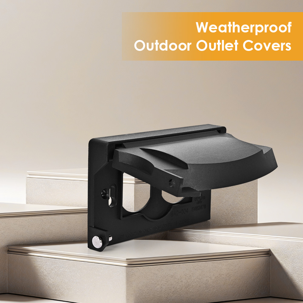 Heavy Duty Single Gang Outdoor Outlet Cover Weatherproof Enclosure, cUL ...