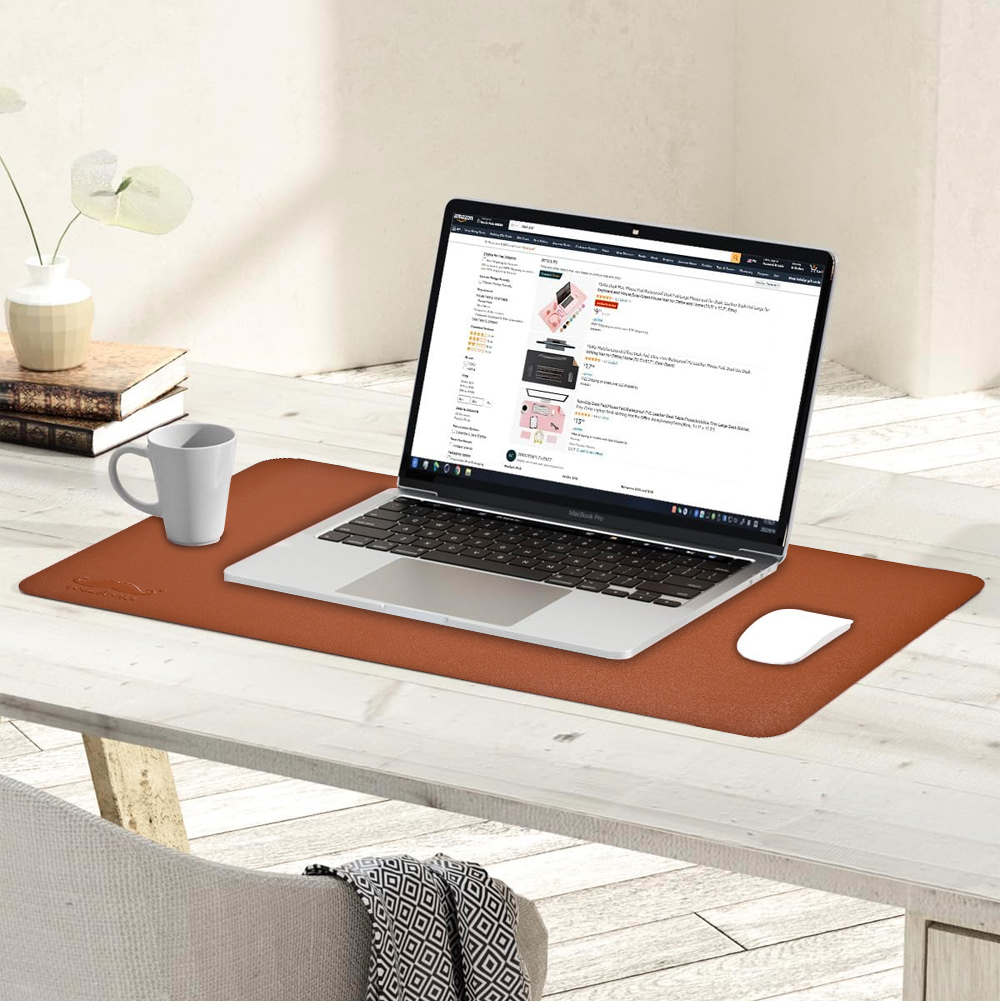 Non-Slip Desk Pad,Mouse Pad,Waterproof PVC Leather Desk Table Protector ...