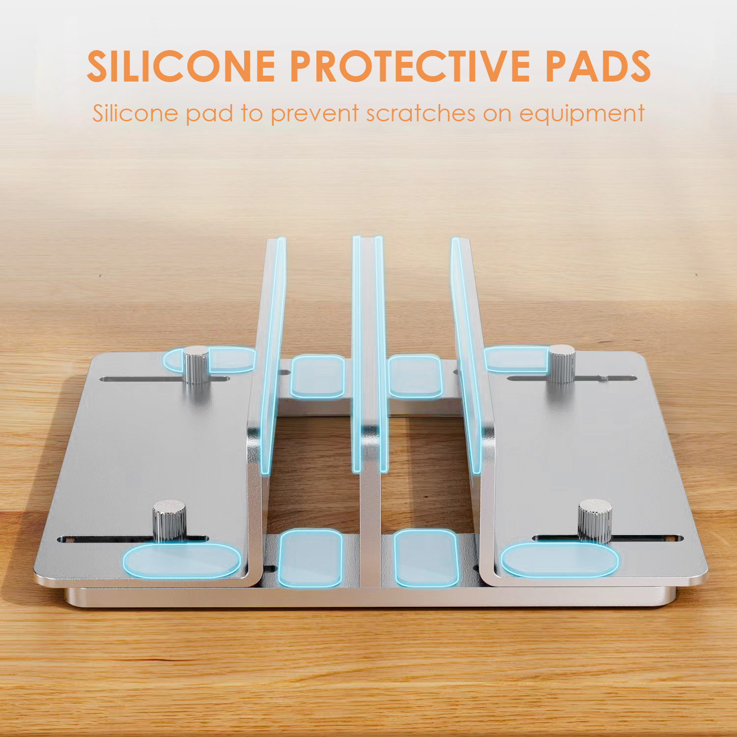 Aluminum Vertical Laptop Holder Adjustable Desk Stand for Laptops and ...