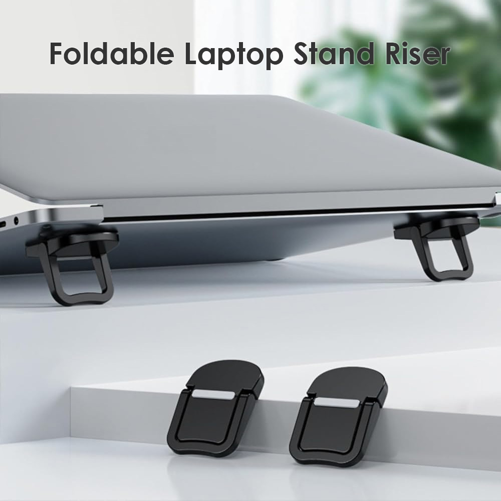 Invisible Laptop Stand Riser Foldable Portable Ventilated Desktop ...