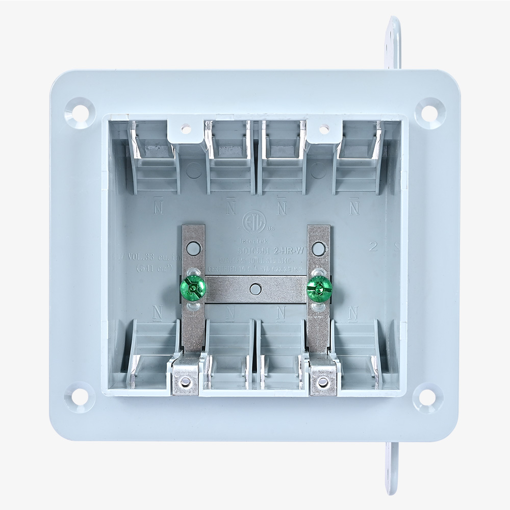 33 cu.inch 2-Gang Switch Plastic Wiring Box, 5.34 x 4.92 x 2.95in ...