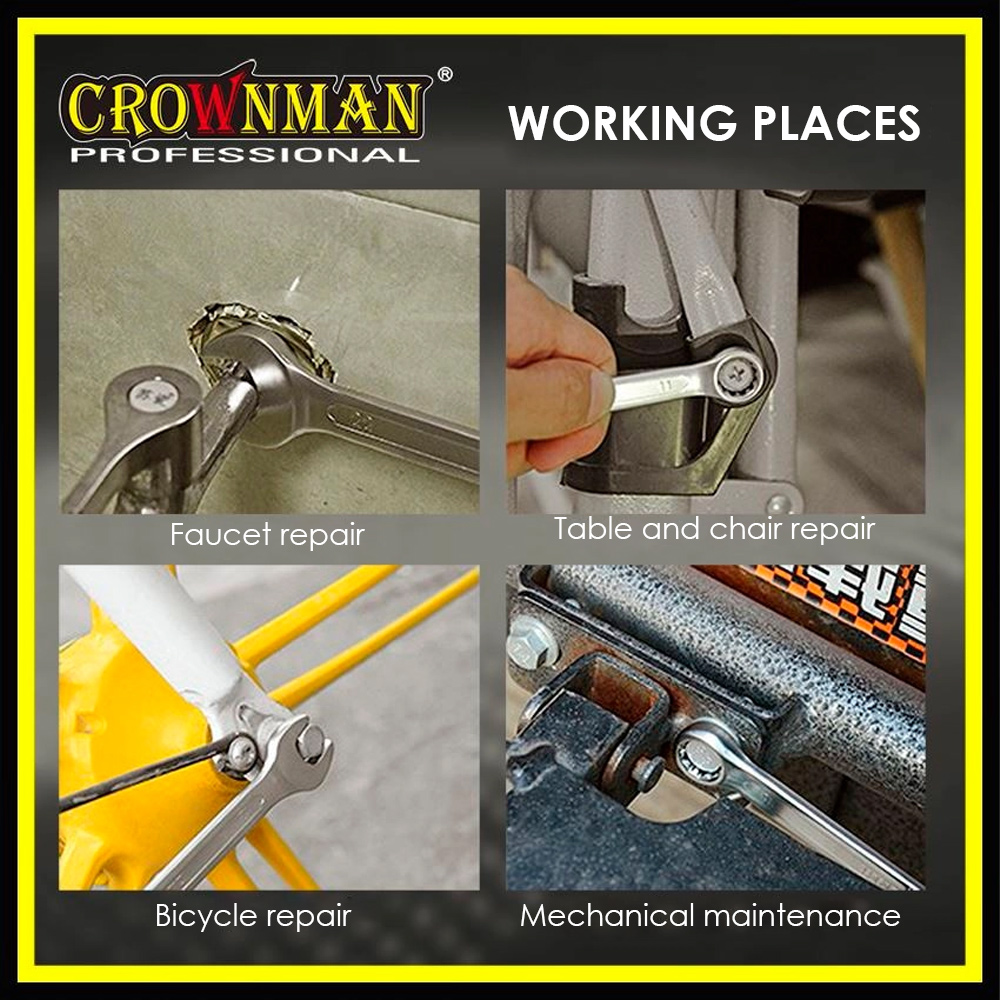 Professional 11-Piece Combination Spanner Set - Carbon Steel with Satin ...