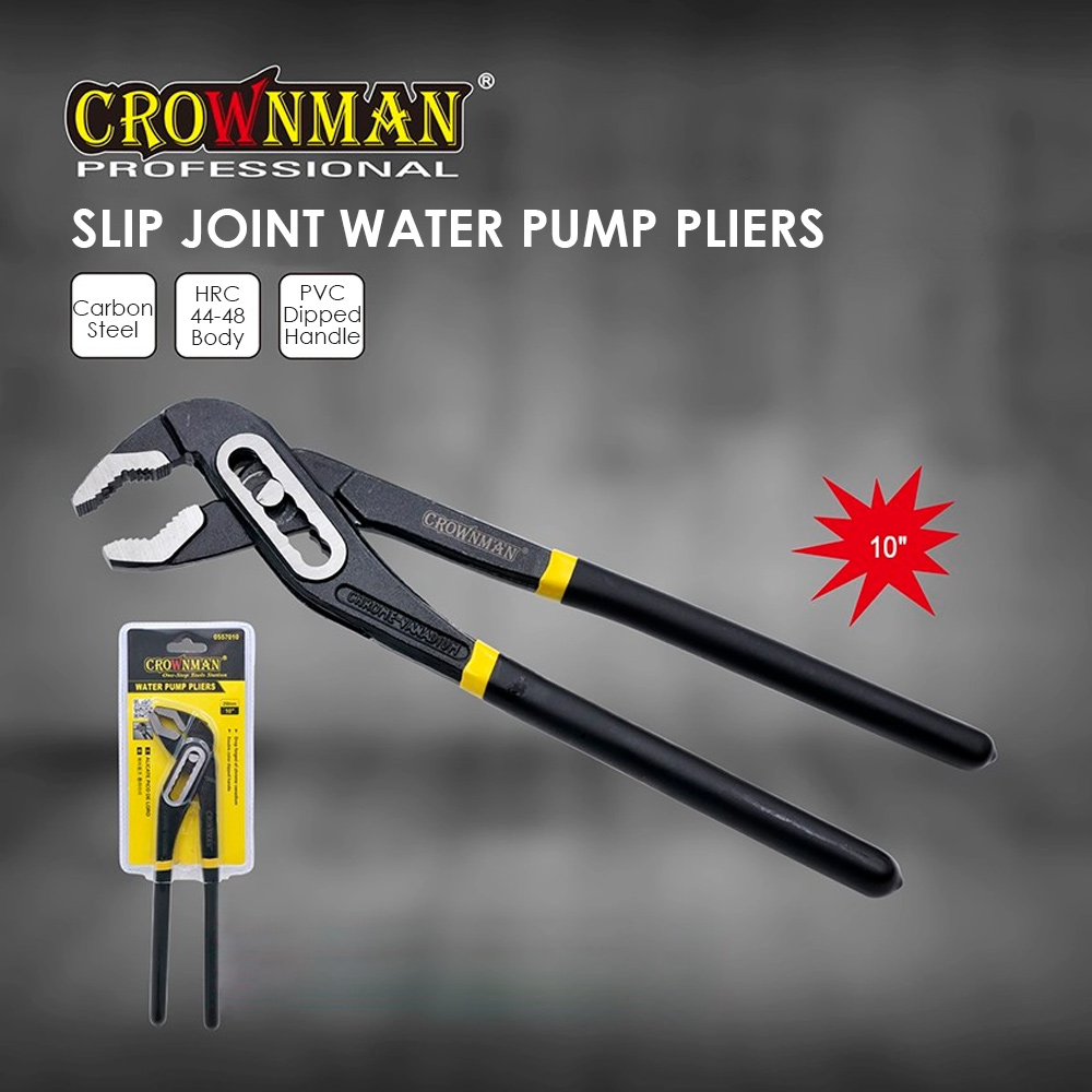 10-Inch Slip Joint Water Pump Pliers with 7-Step Adjustment ...
