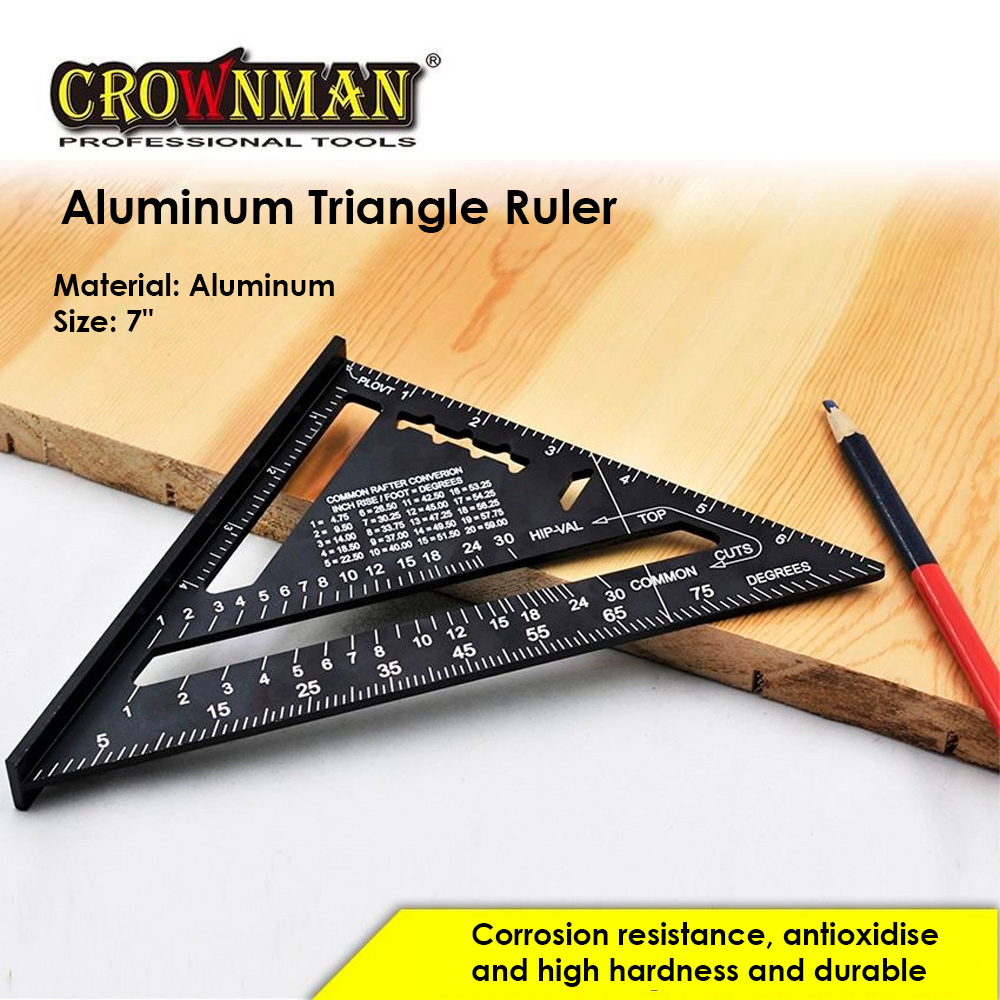 Professional Aluminum Triangle Ruler for Accurate Drafting & Measuring ...