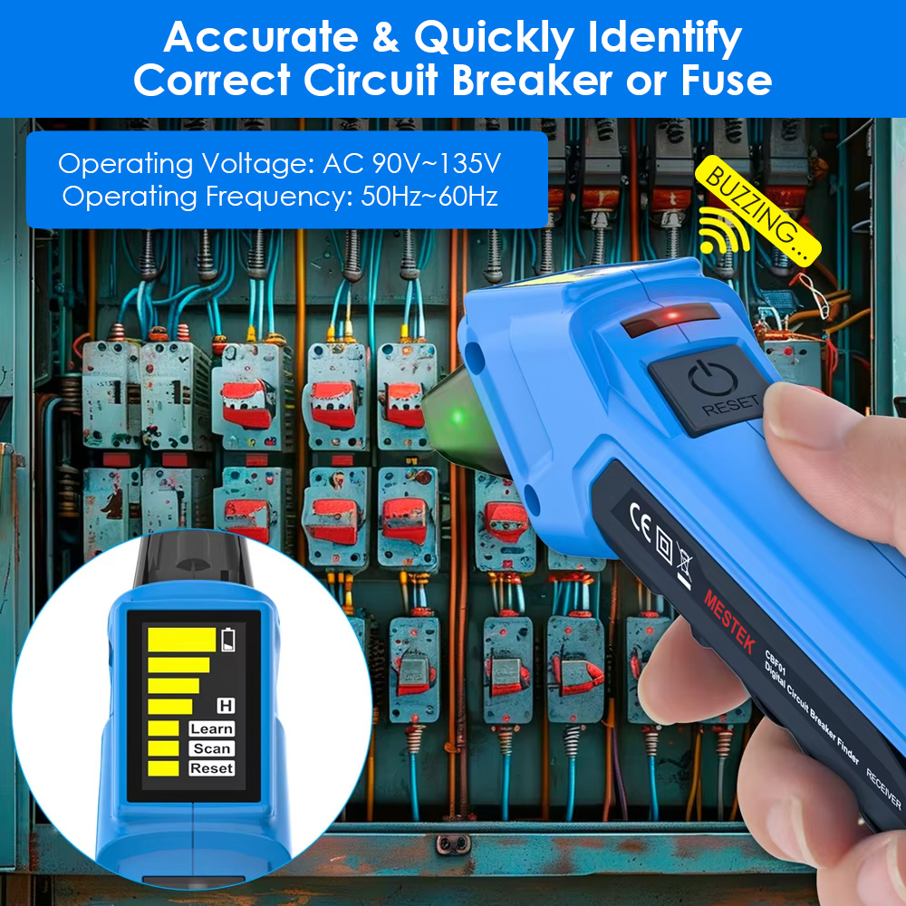 Circuit Breaker Finder Electric Tester AC 120V GFCI Outlet Meter Lock ...