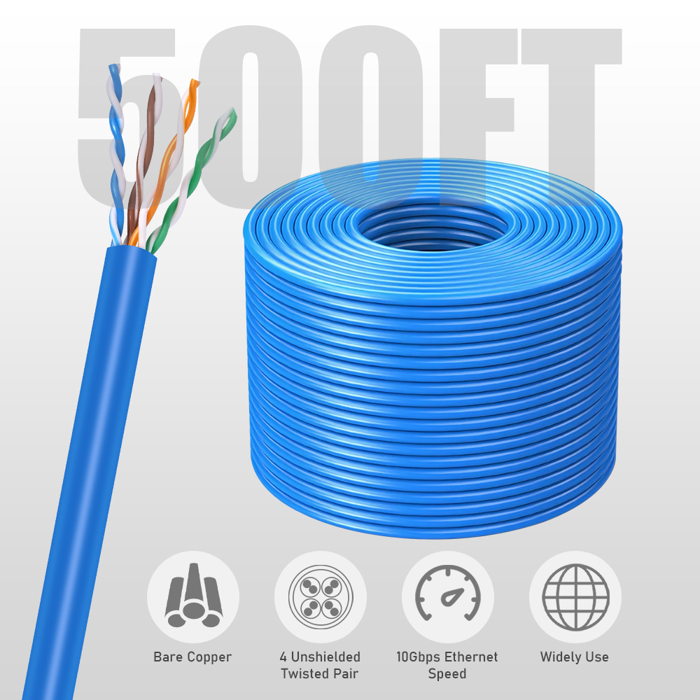 CAT6 23AWG UTP CMR without cross ETL Certified - 500ft - PrimeCables®