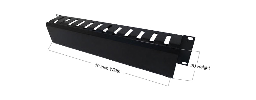 19 inch Horizontal Cable Management 2U Duct Type