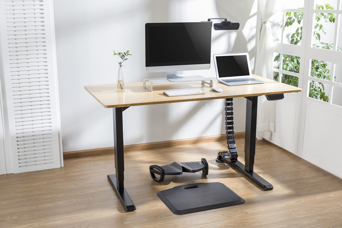 Sit-Stand Dual-Motor Adjustable ADR Desk Frame, Electric-Black ...