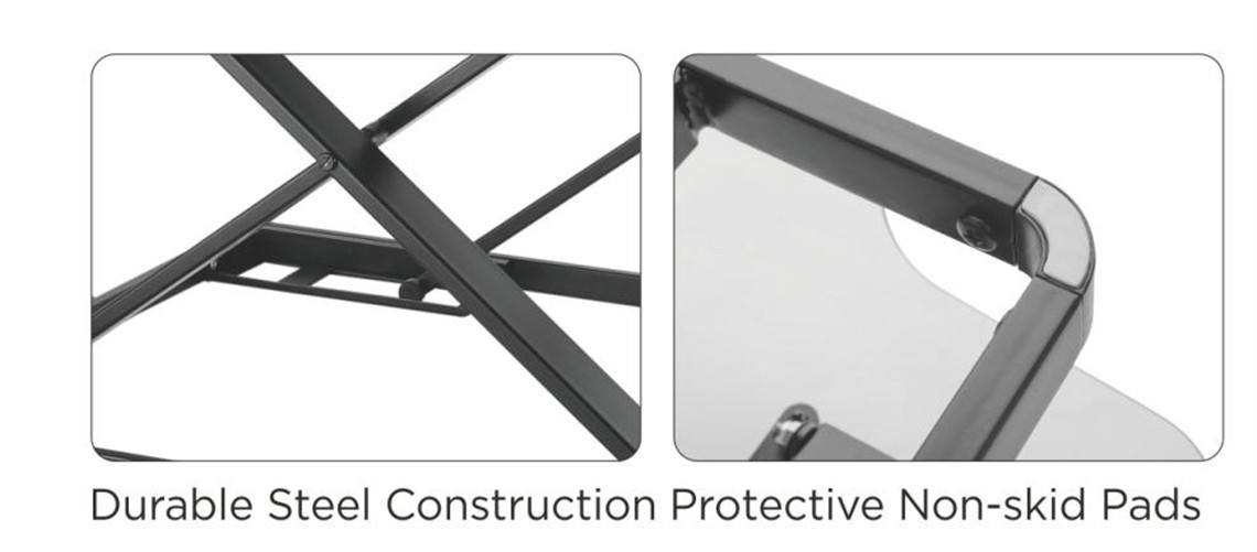 Ultra Slim Height Adjustable Sit and Standing Desk PrimeCables®-OpenBox