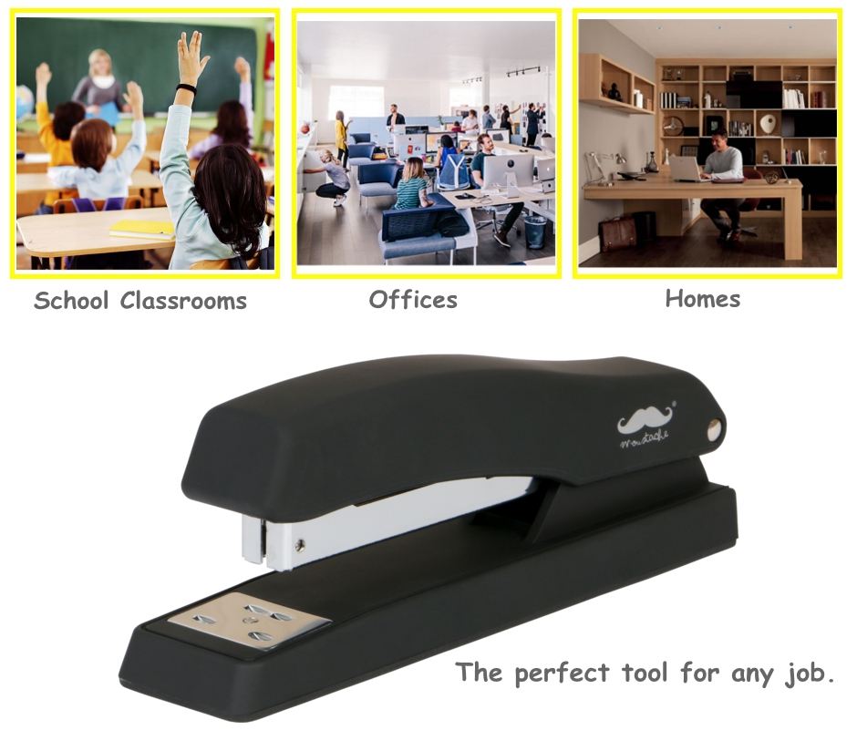 Rubber Paint Plastic Stapler, 20 Sheets - Moustache®