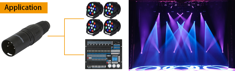 5-Pin Male DMX Connector for for Lighting Cables - Monoprice®