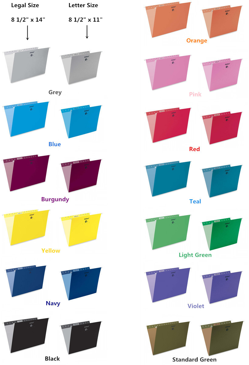 Pendaflex® Recycled Colored Hanging File Folders