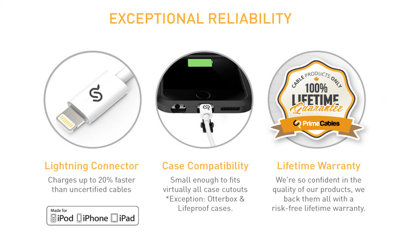 PrimeCables® Lightning Cable, Apple MFi Certified Lightning to USB ...