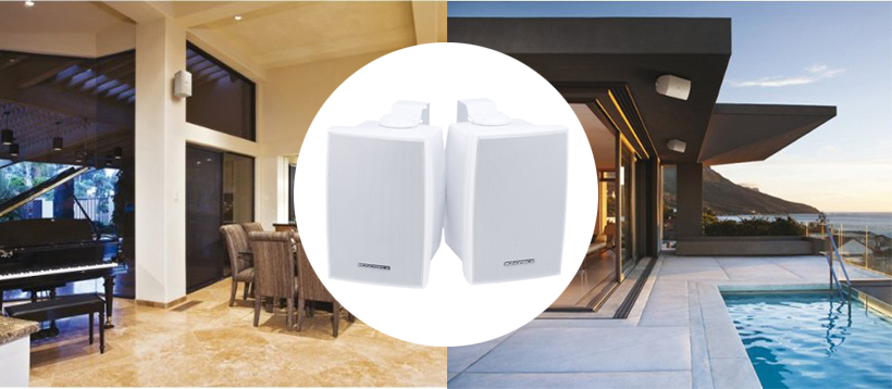 5.25in 2-Way Indoor/Outdoor Weatherproof Speakers (Pair) - Monoprice®