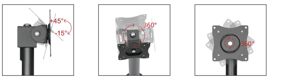POS Height Adjustable Desk Display Mount - PrimeCables®