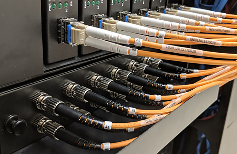 Multimode Duplex LC/ST 62.5 micron Fiber Cable - 3mm Jacket