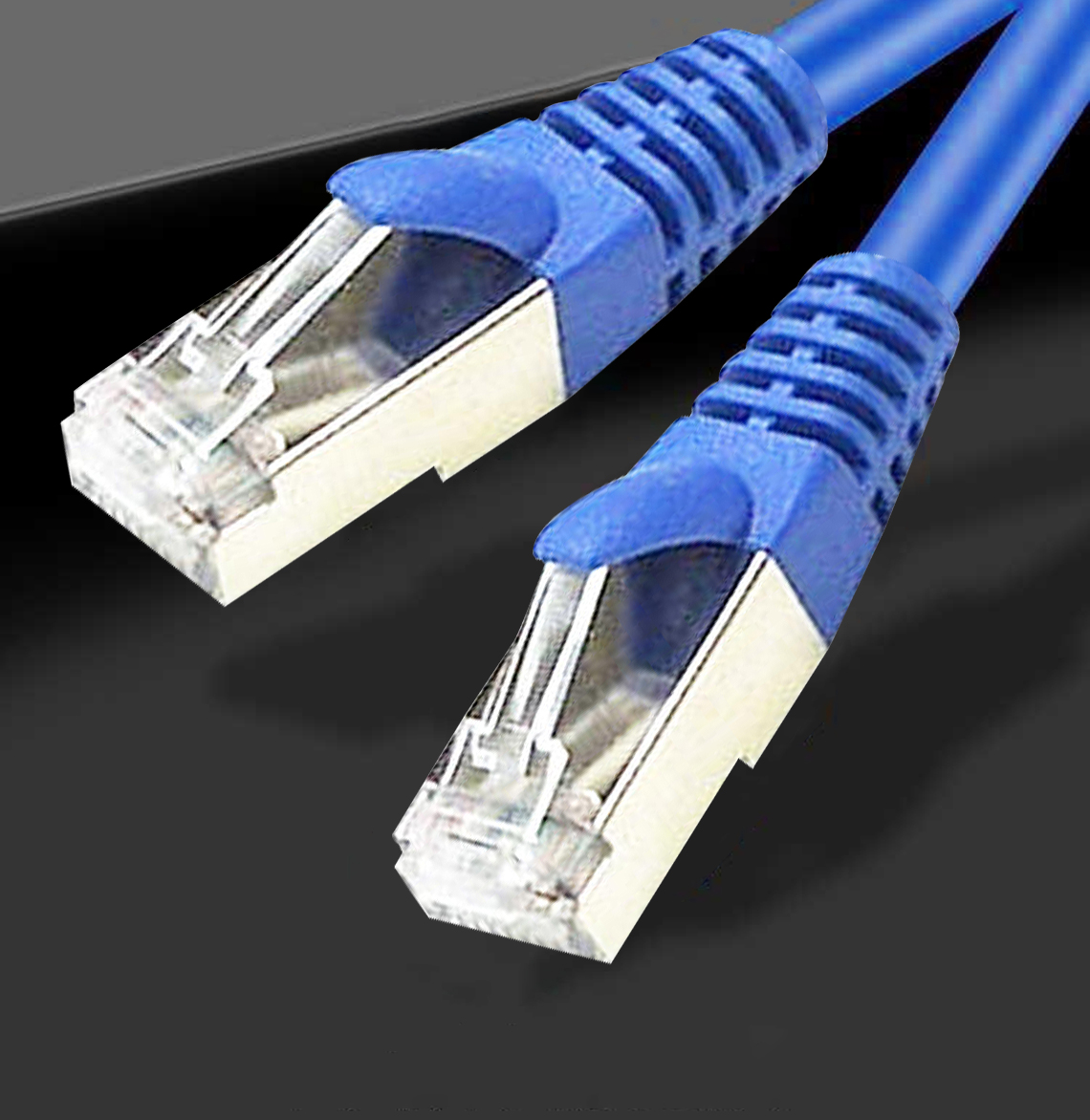 Cat6a SSTP 26AWG 10GB Molded Network Ethernet Patch Cable - Blue ...
