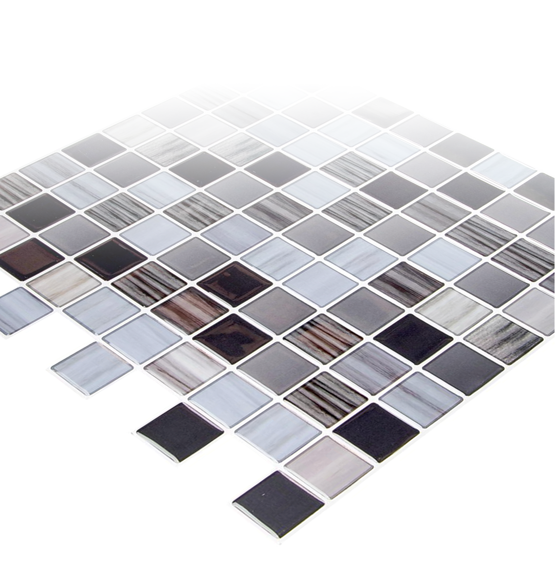 Tile Wall Decals Peel and Stick Self-Adhesive Square Gloss 10"x10 ...