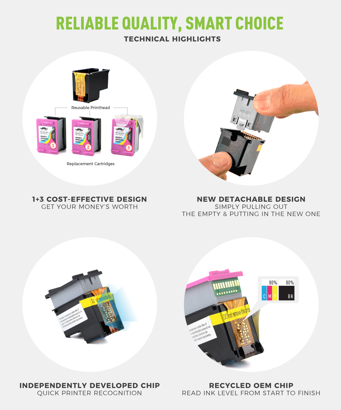 HP 63XL F6U64AN Remanufactured Eco-Saver Black Ink Cartridge High Yield ...