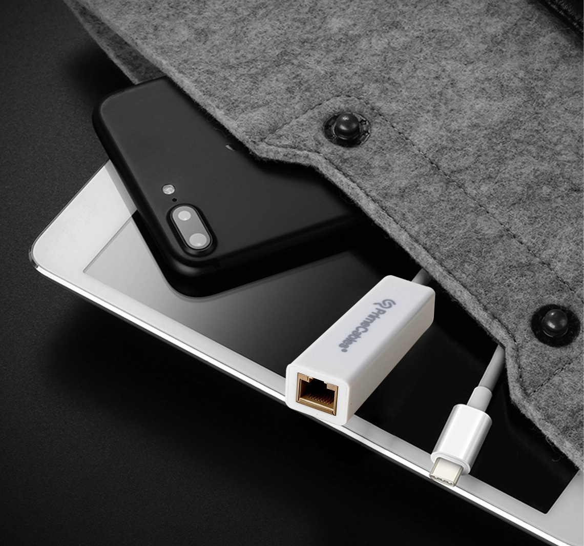 USB Type C (USB-C) to RJ45 Gigabit Ethernet LAN Network Adapter