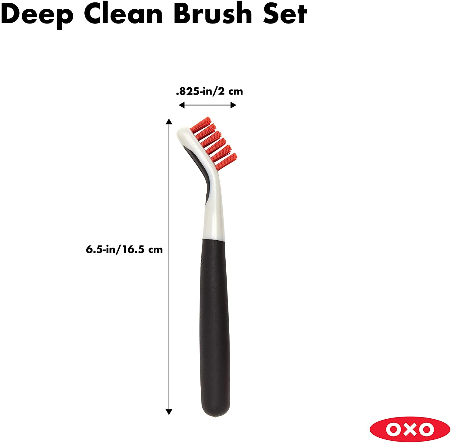 OXO Deep Clean Brush Set,Orange