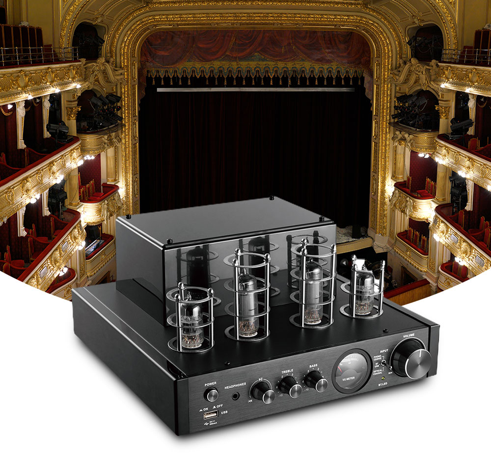 25 Watt Stereo Hybrid Tube Amplifier with multiple Inputs - PrimeCables ...