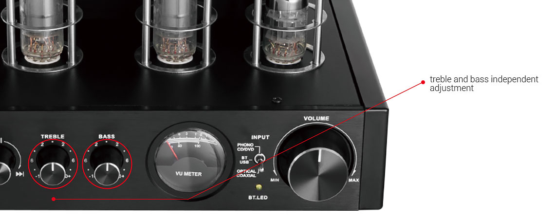 25 Watt Stereo Hybrid Tube Amplifier with multiple Inputs - PrimeCables ...