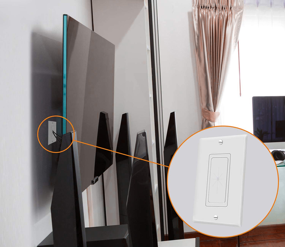 Split Type TV Flexible Plate Pass Through Insert for Media Cables ...