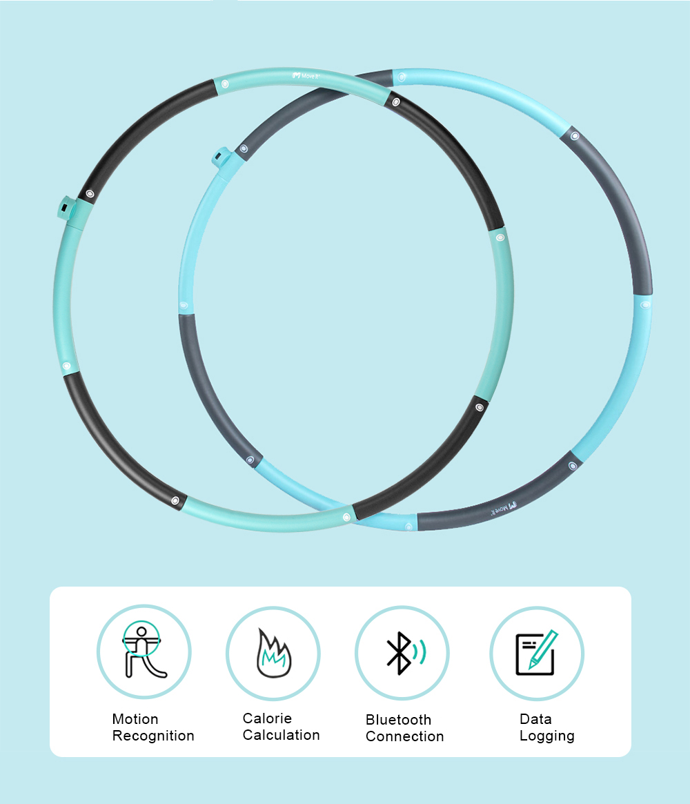 Smart Detachable Hoola Hoop With Bluetooth by MobileApp Motion Tracking ...