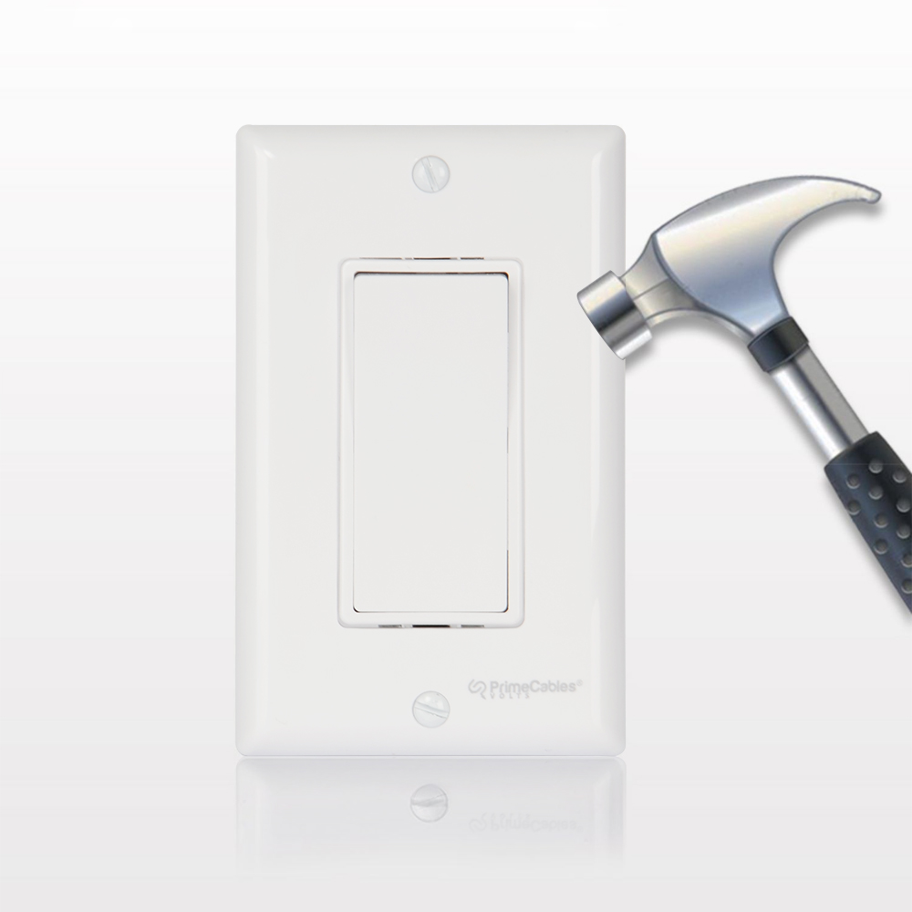 Single Pole Decorative ON/OFF Wall Switch, Wall Plates Included, 15A ...