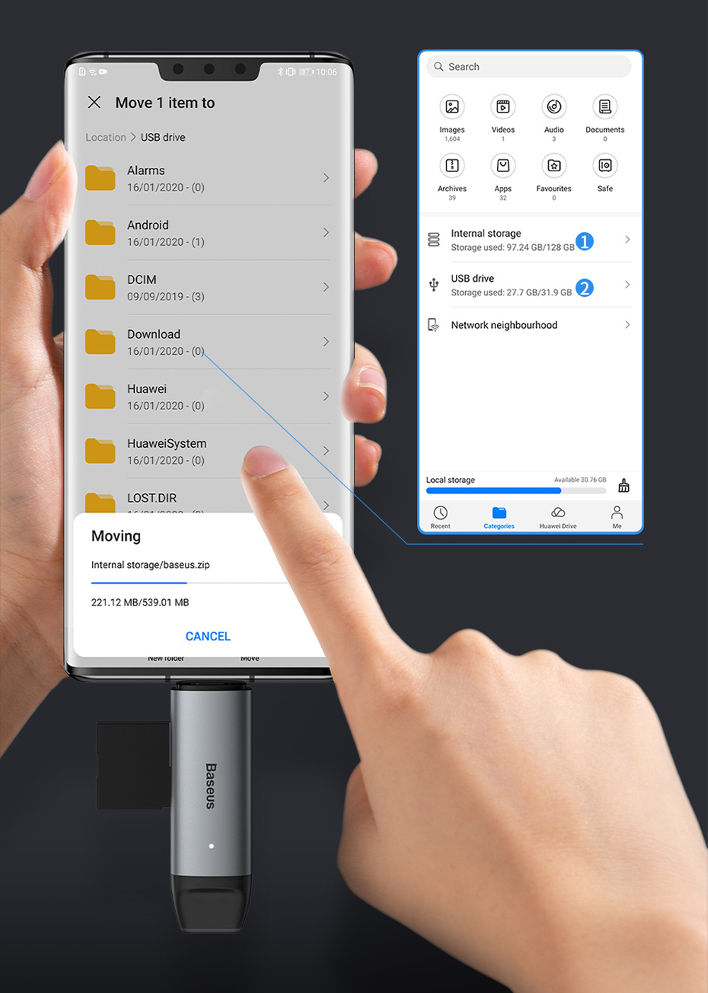 Lentil Cabin USB 3.0 Card Reader SD Micro SD TF Flash Card Adapter ...