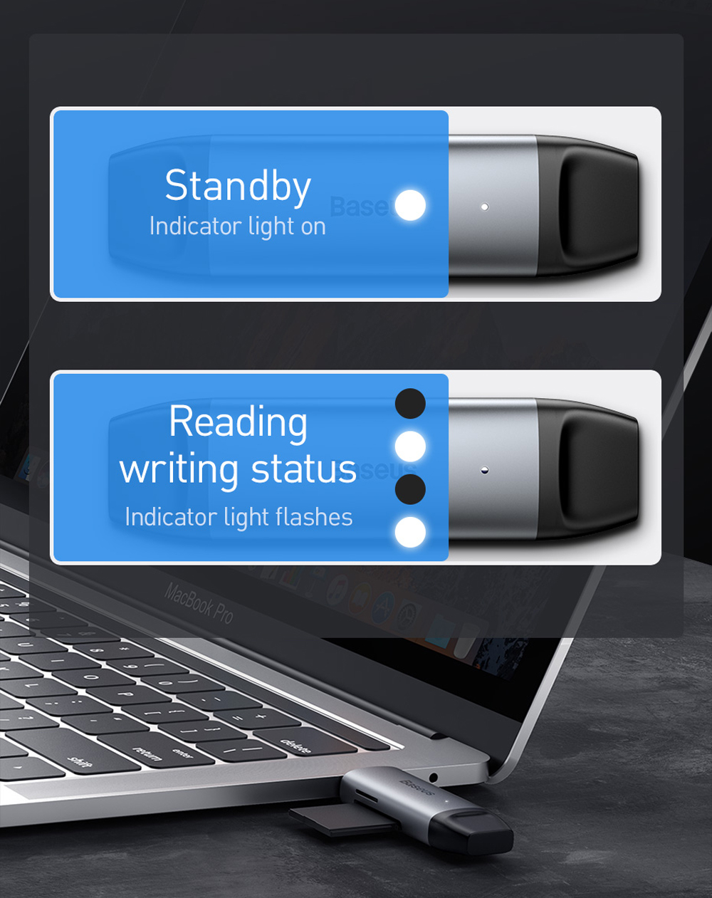 Lentil Cabin USB 3.0 Card Reader SD Micro SD TF Flash Card Adapter ...