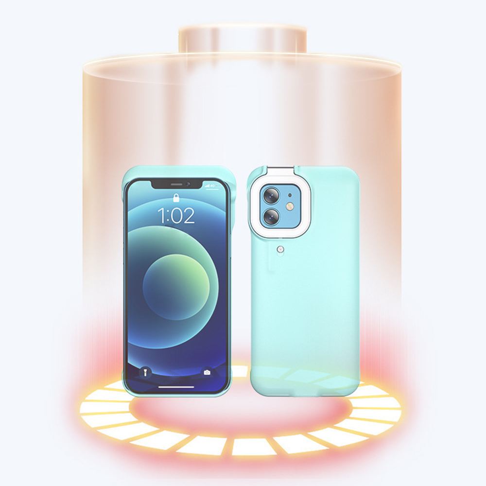 Selfie LED Ring Light Phone Case with 3 Lighting Modes