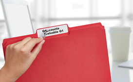 Avery® Laser / Inkjet File Folder Labels - Multi Colors