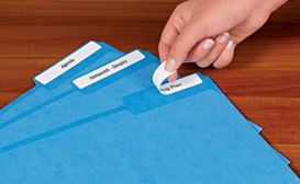 Avery® Laser / Inkjet File Folder Labels - Multi Colors