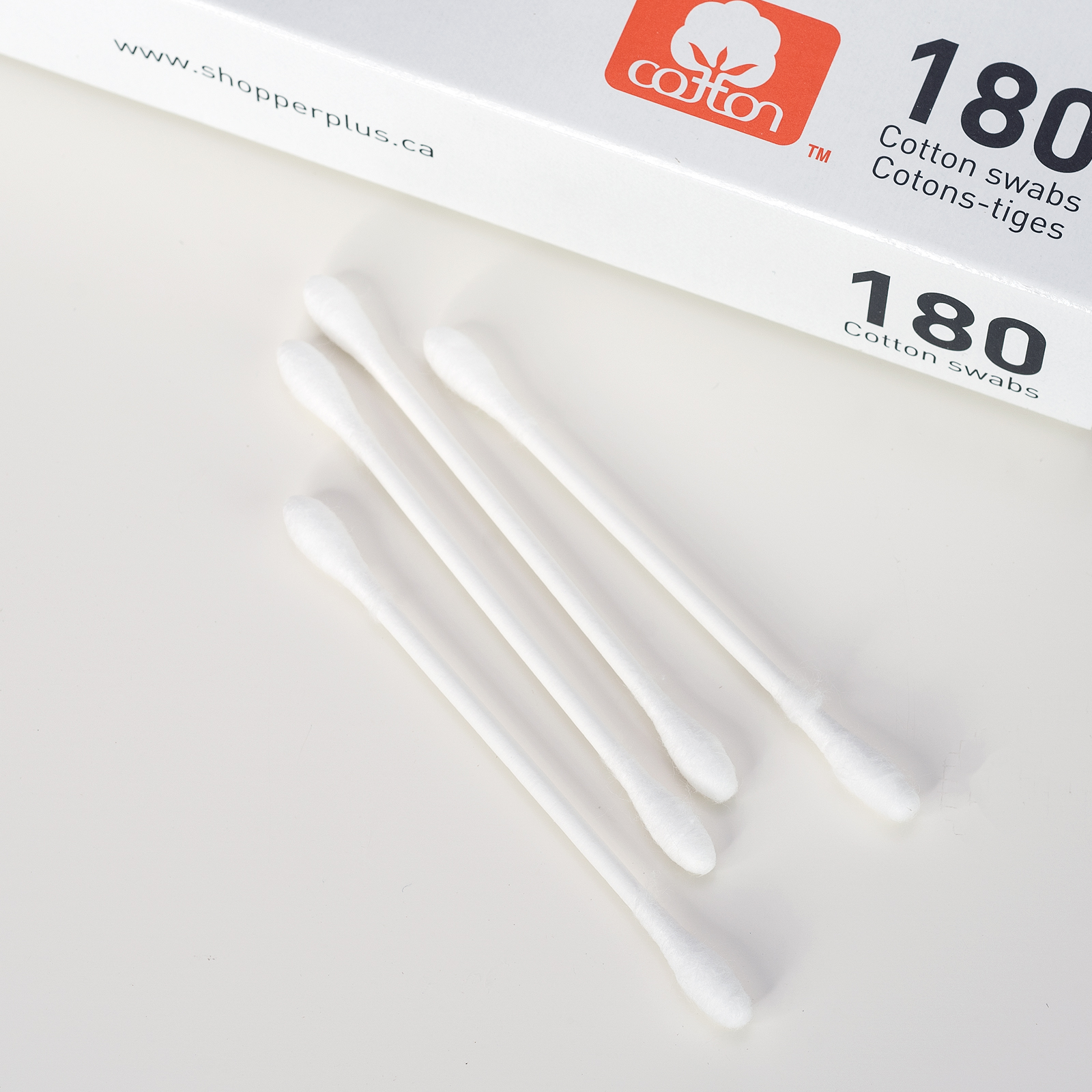 Cotons-tiges à double extrémité - 180 pièces / paquet de 4 - LIVINGbasics