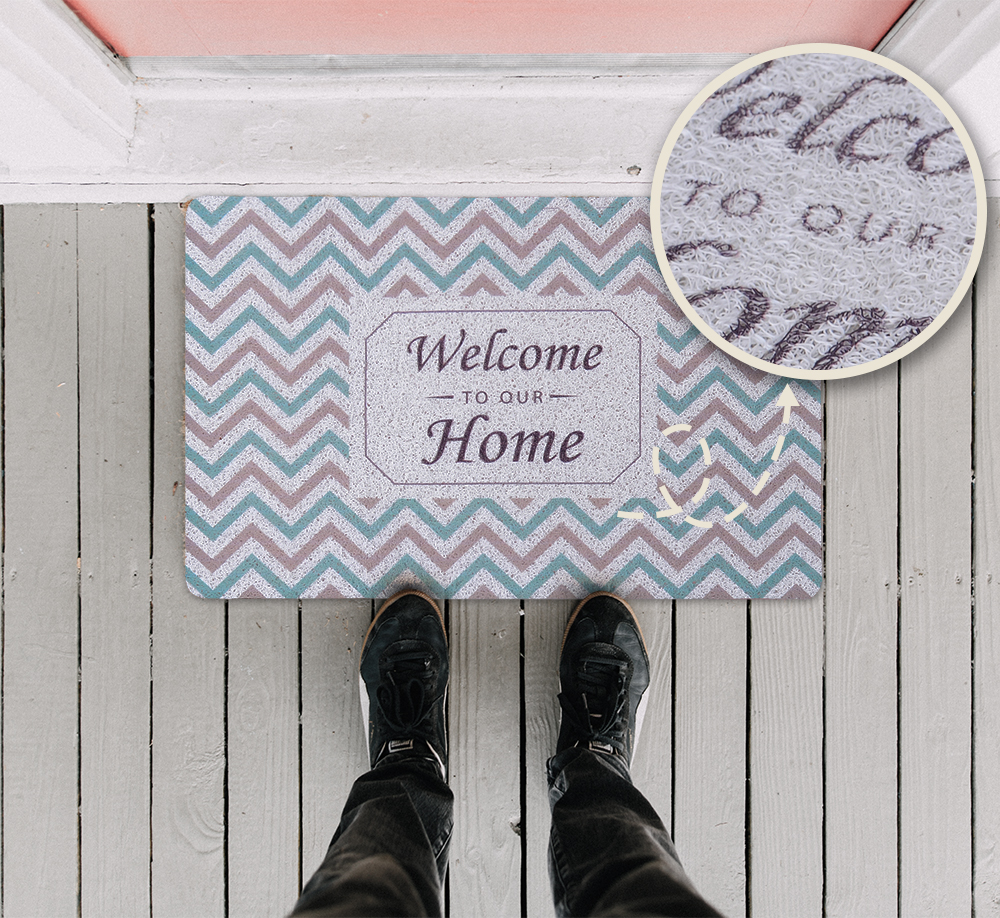 Soft and Breathable Loop Design Durable Door Mat 23.42'' x 15.55 ...