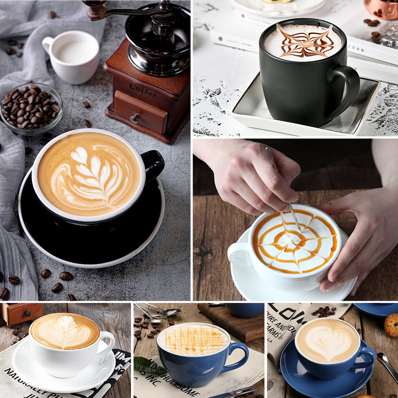 Stainless steel milk jug with Latte Art Pen - LIVINGbasics®
