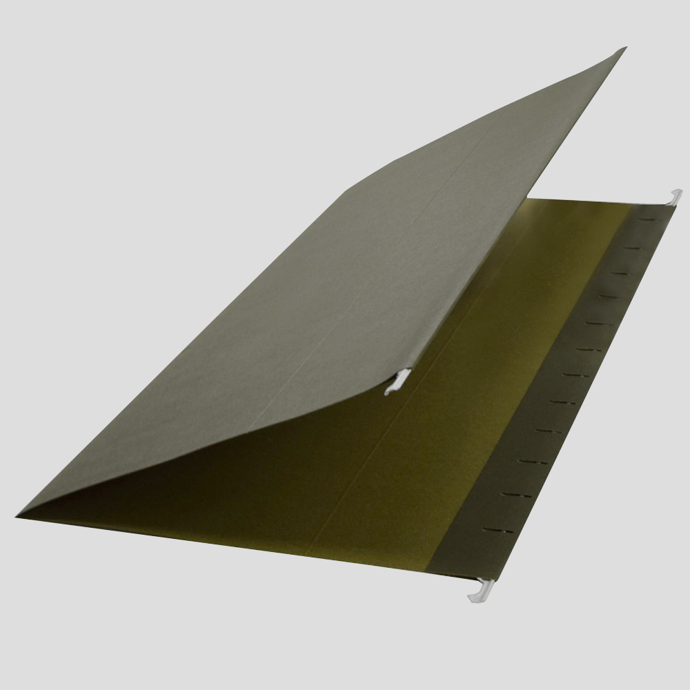 Office Reinforced Hanging File Folders with Tabs and Label Sheets, Army ...