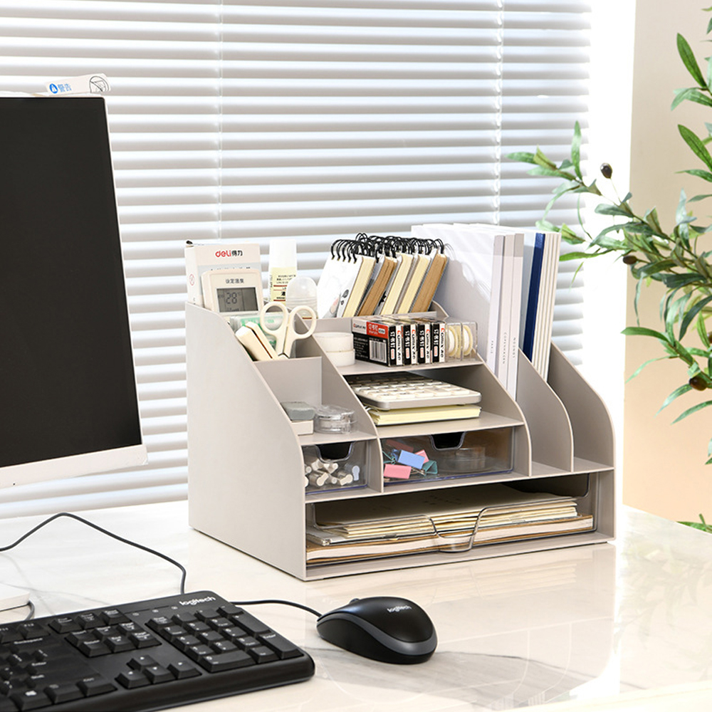 Multi-Compartment Desk Organizer for Files and Stationery - Moustache®