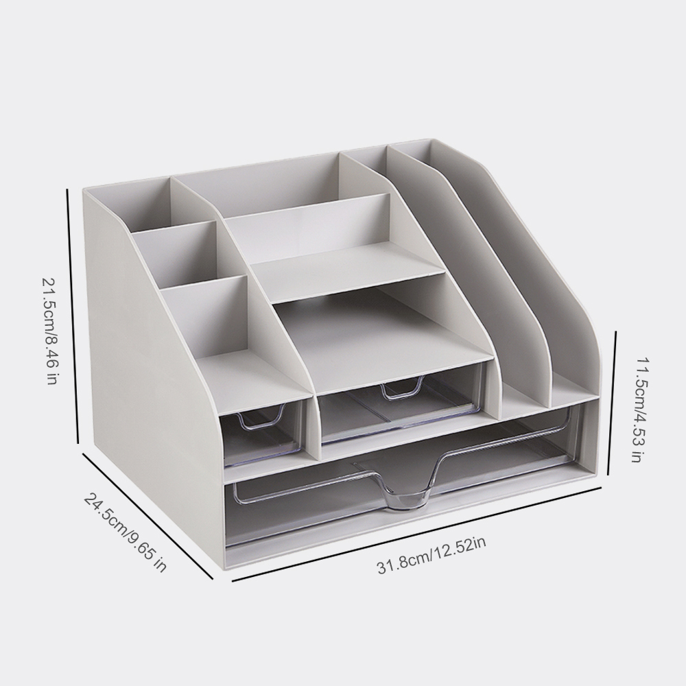Multi-Compartment Desk Organizer for Files and Stationery - Moustache®