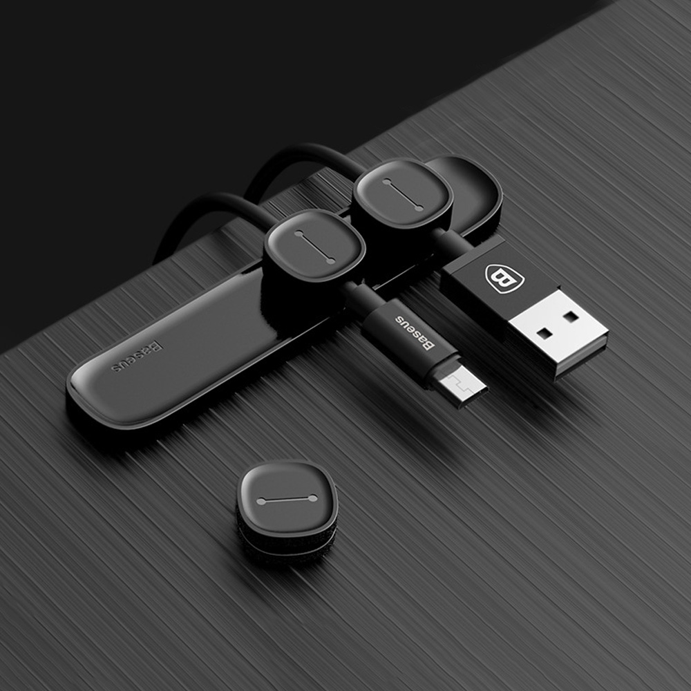 Magnetic Cable Organizer Cable Protector Holder With Clip For USB Cable