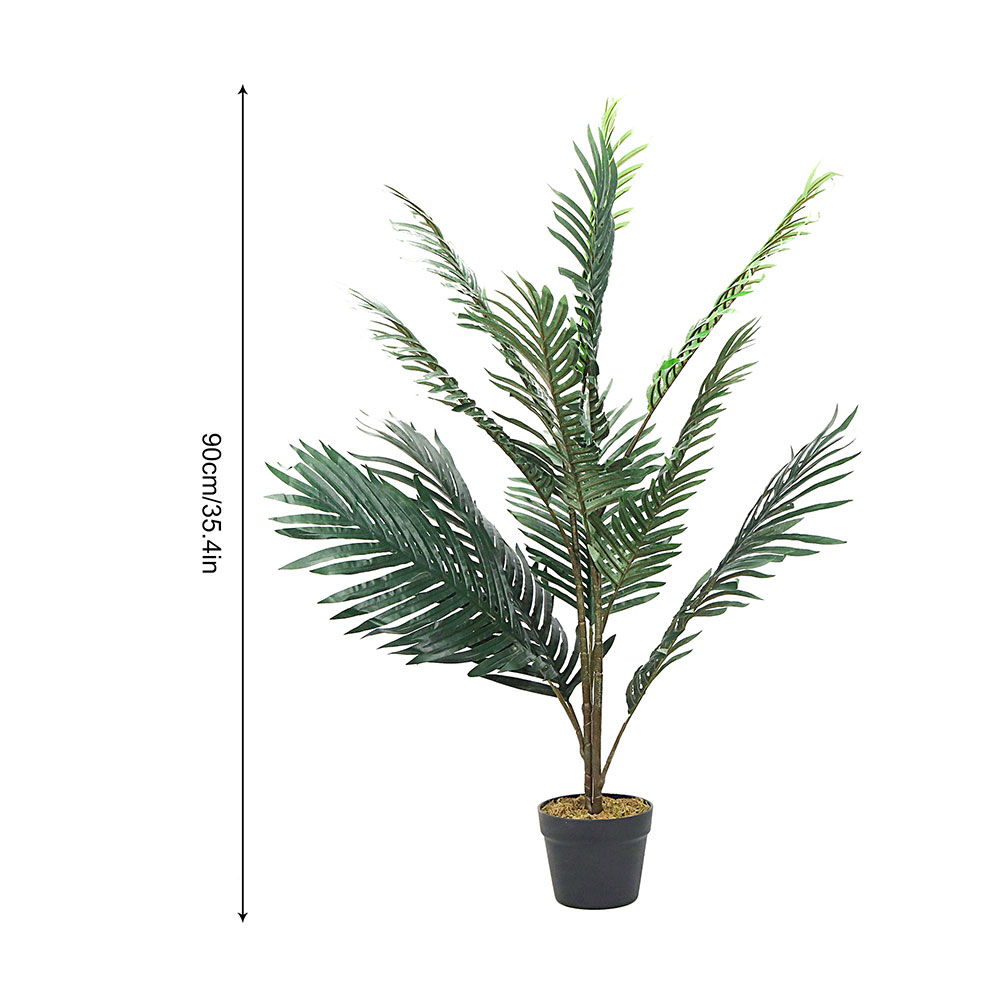 Lifelike Artificial Palm Trees in Stylish Pots for Indoor and Outdoor ...