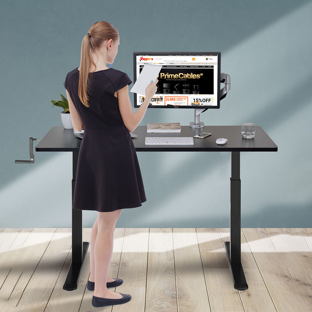 Manual Standing Desk Frame Adjustable Desk Riser (Table Top Not ...