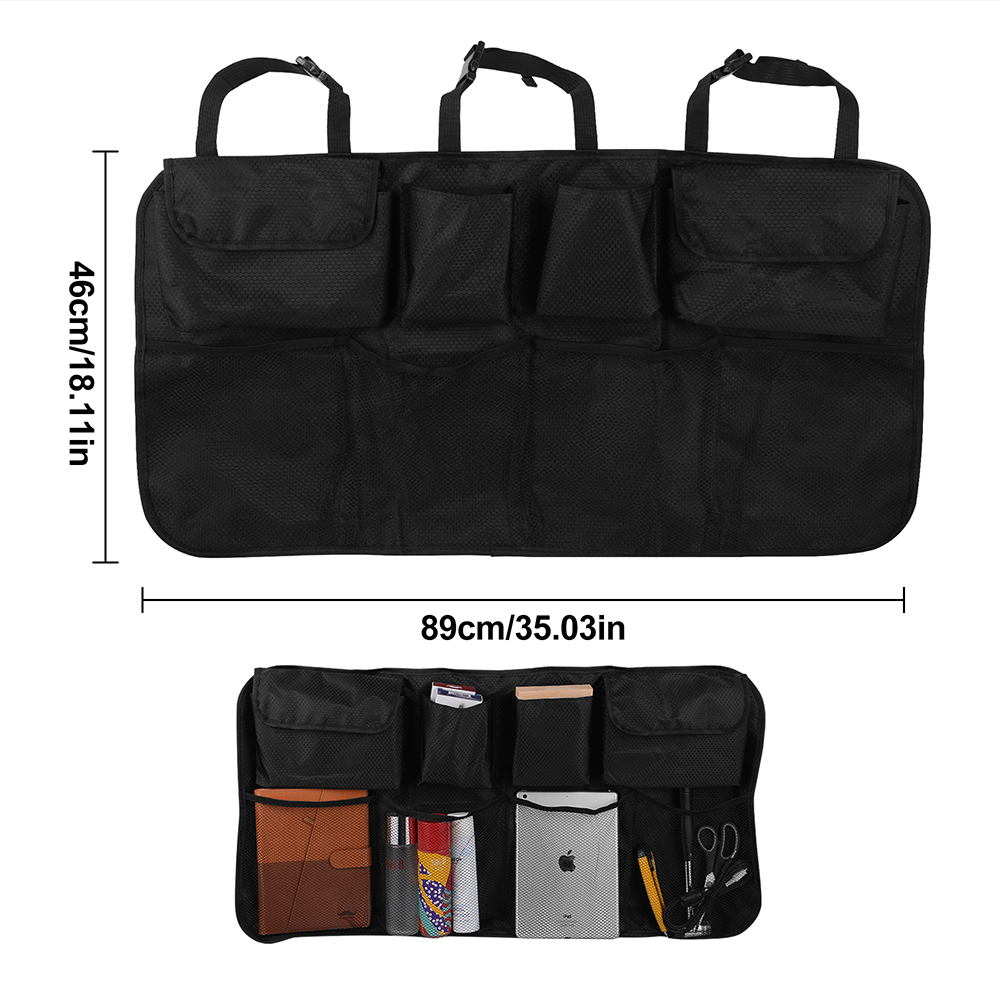 Super Capacity Car Trunk Hanging Organizer with Stick Stripes ...