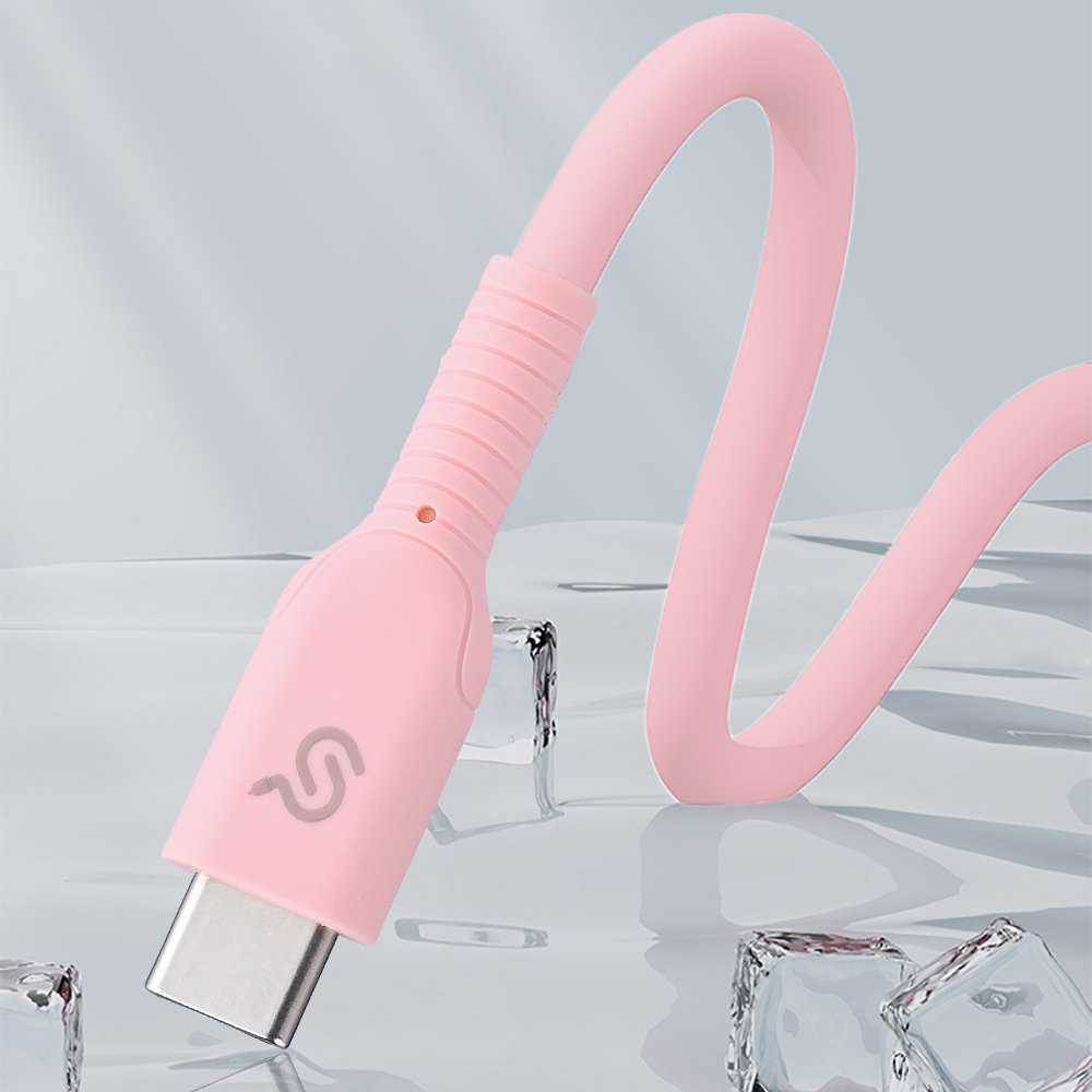 Ultra-soft USB2.0 Type-C to USB-A Charge Silicone Cable, 3.28 ft ...