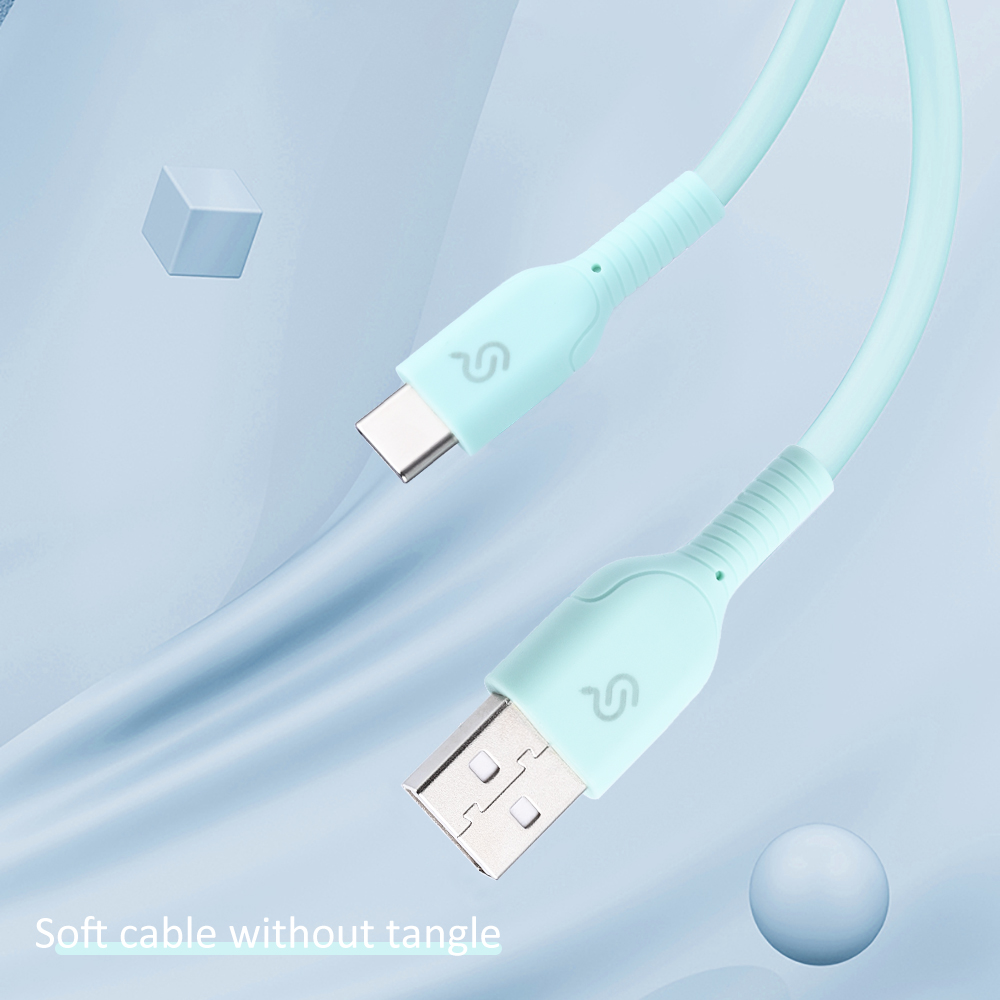 Ultra Soft Usb Type C To Usb A Charge Silicone Cable Ft Primecables