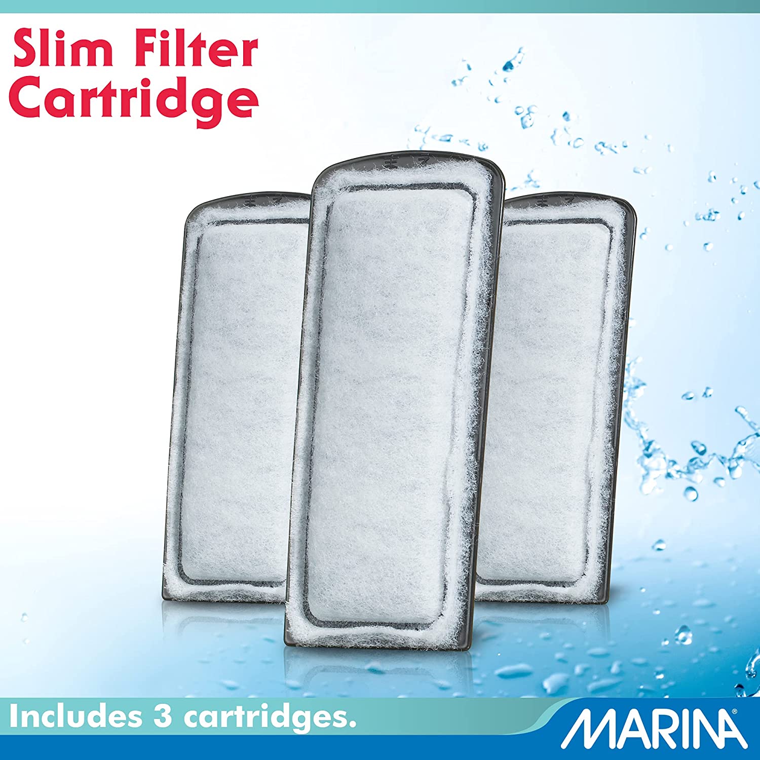 Marina Bio Carb Cartridge for Slim Filters, 3 pack