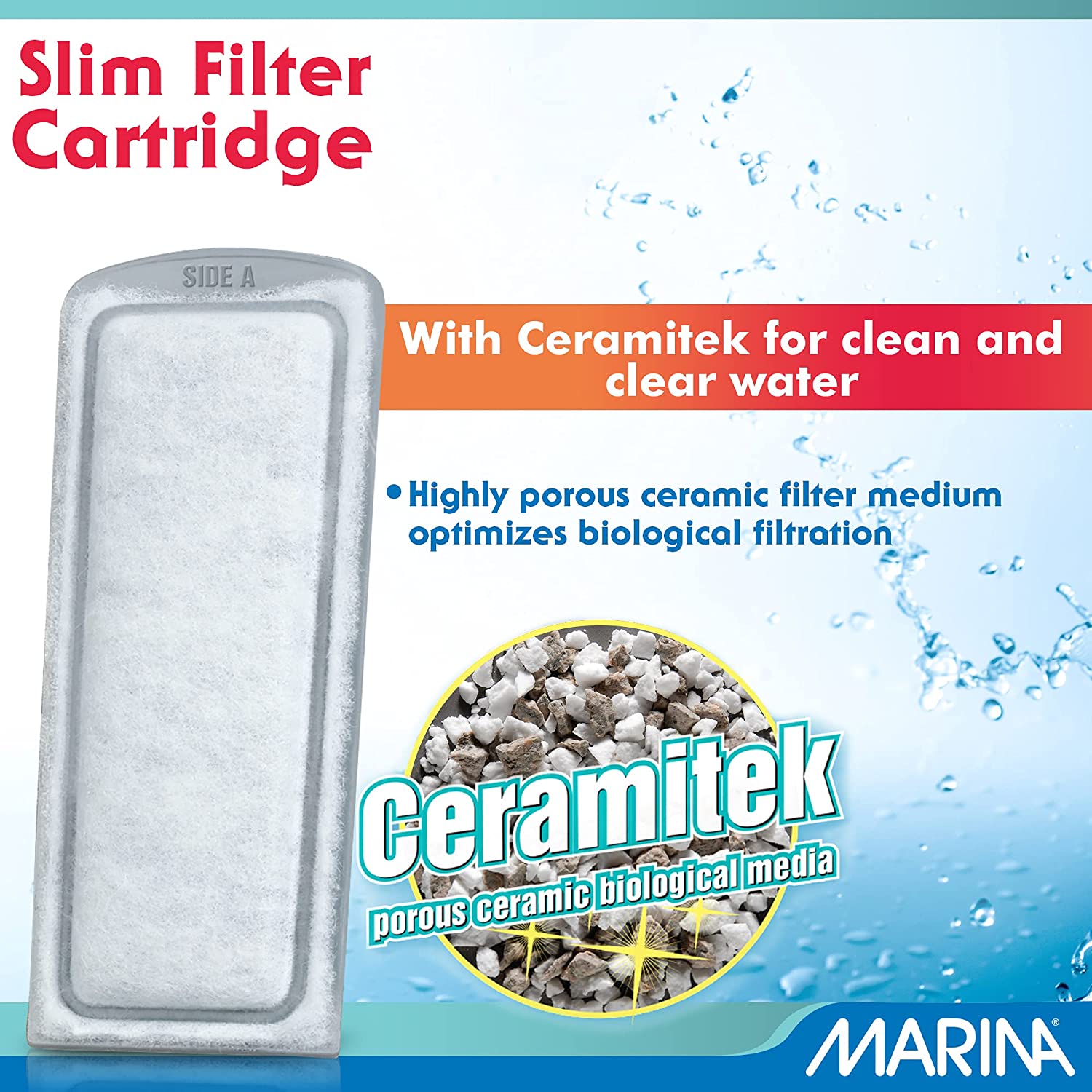 Marina Bio Clear Cartridge for Slim Filters, 3 pack