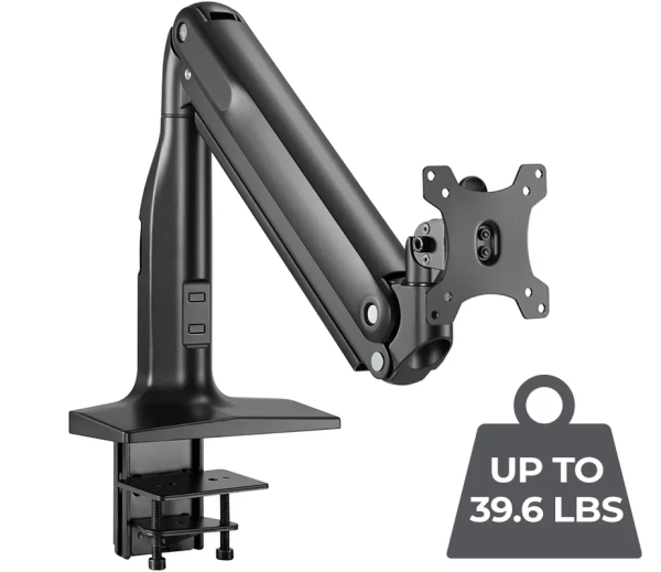 Monoprice Heavy-Duty Single-Monitor Full-Motion Gas-Spring Desk Mount ...